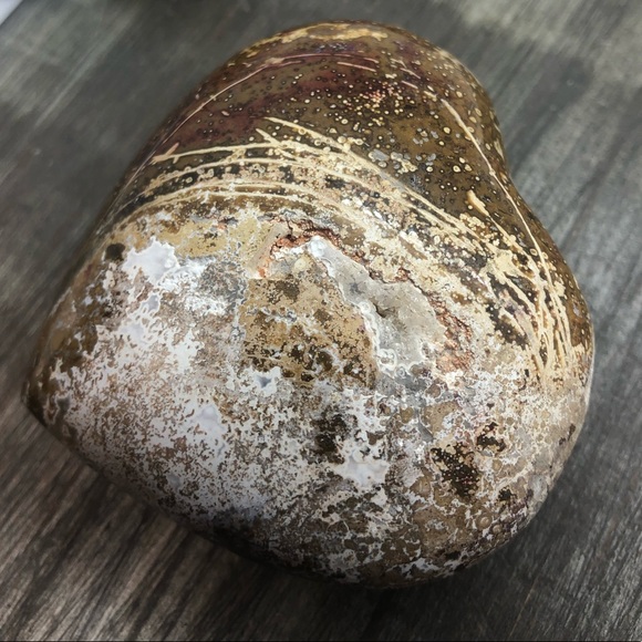 Accents | Rare Ocean Jasper W Natural Geode Specks Agate | Poshmark